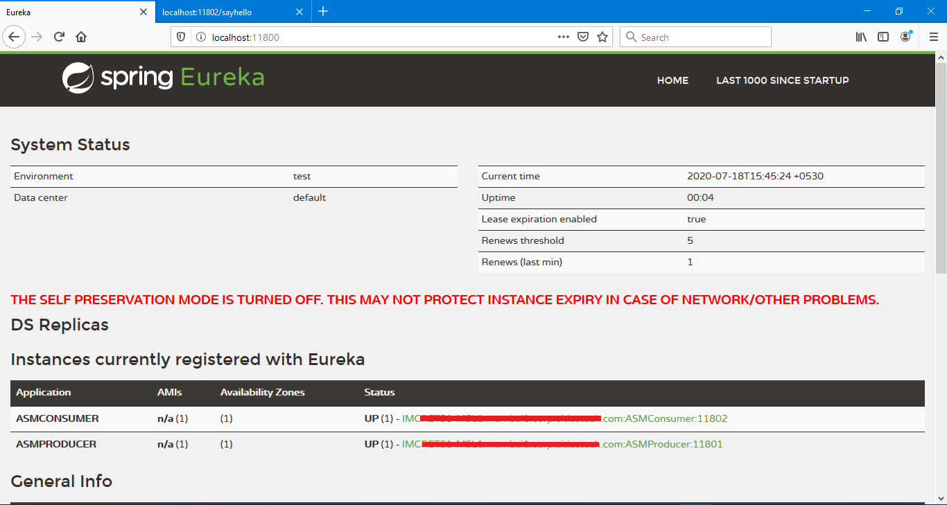 Spring Cloud: Consuming Eureka client application With another eureka ...